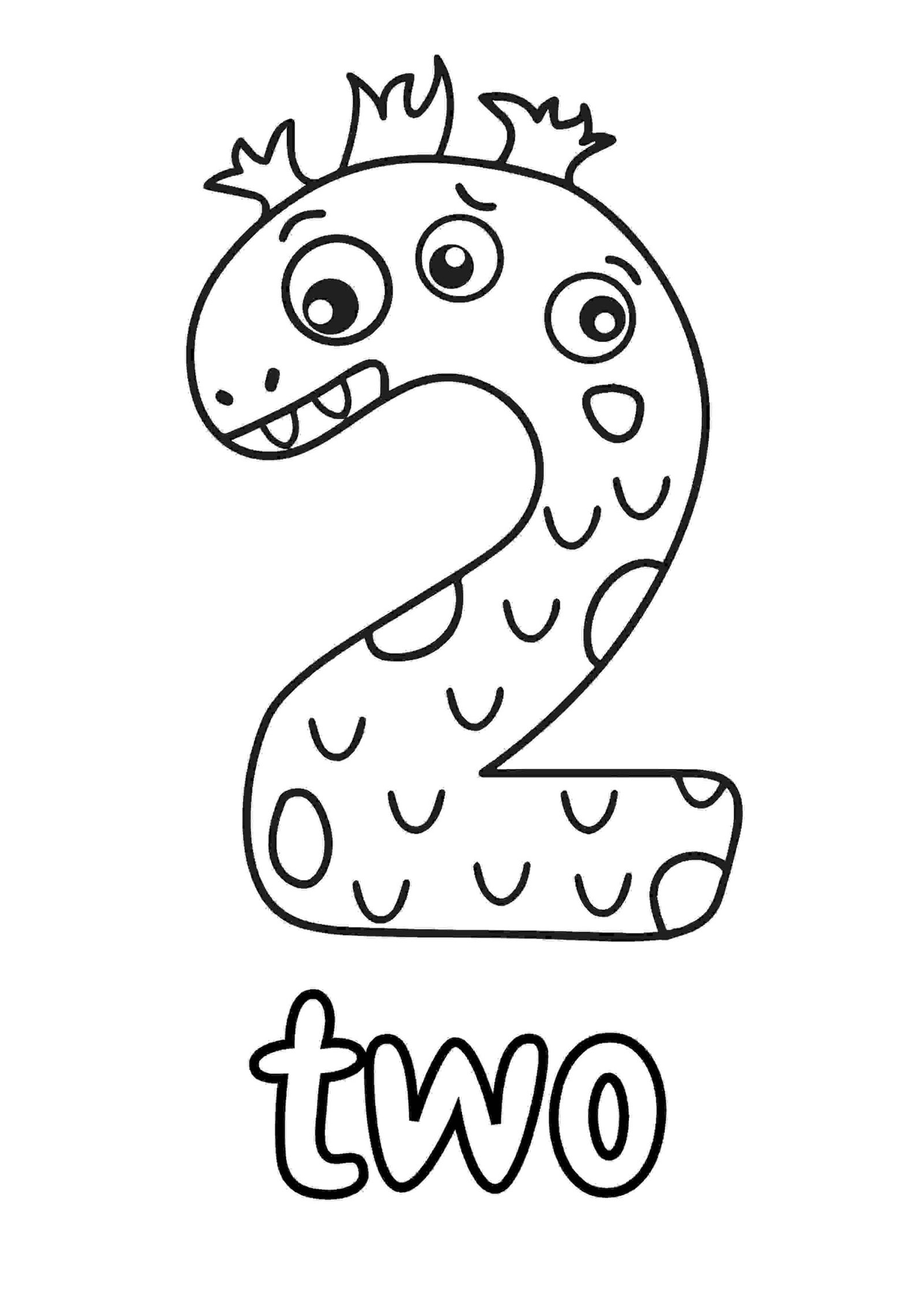 20 Free Printable Number Coloring Pages for Kids Learning