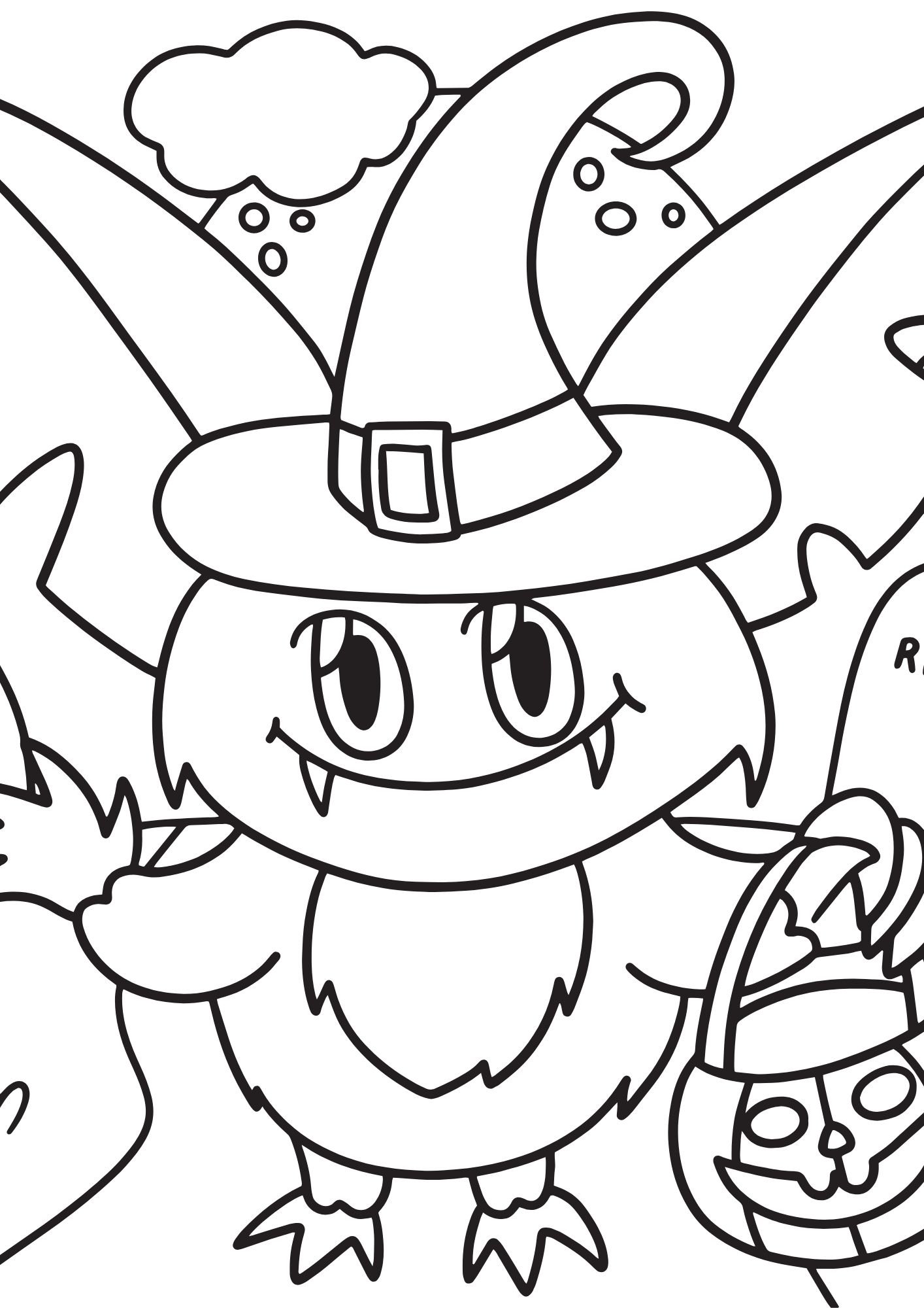 30 Amazing Halloween Printable Coloring Pages for All Ages