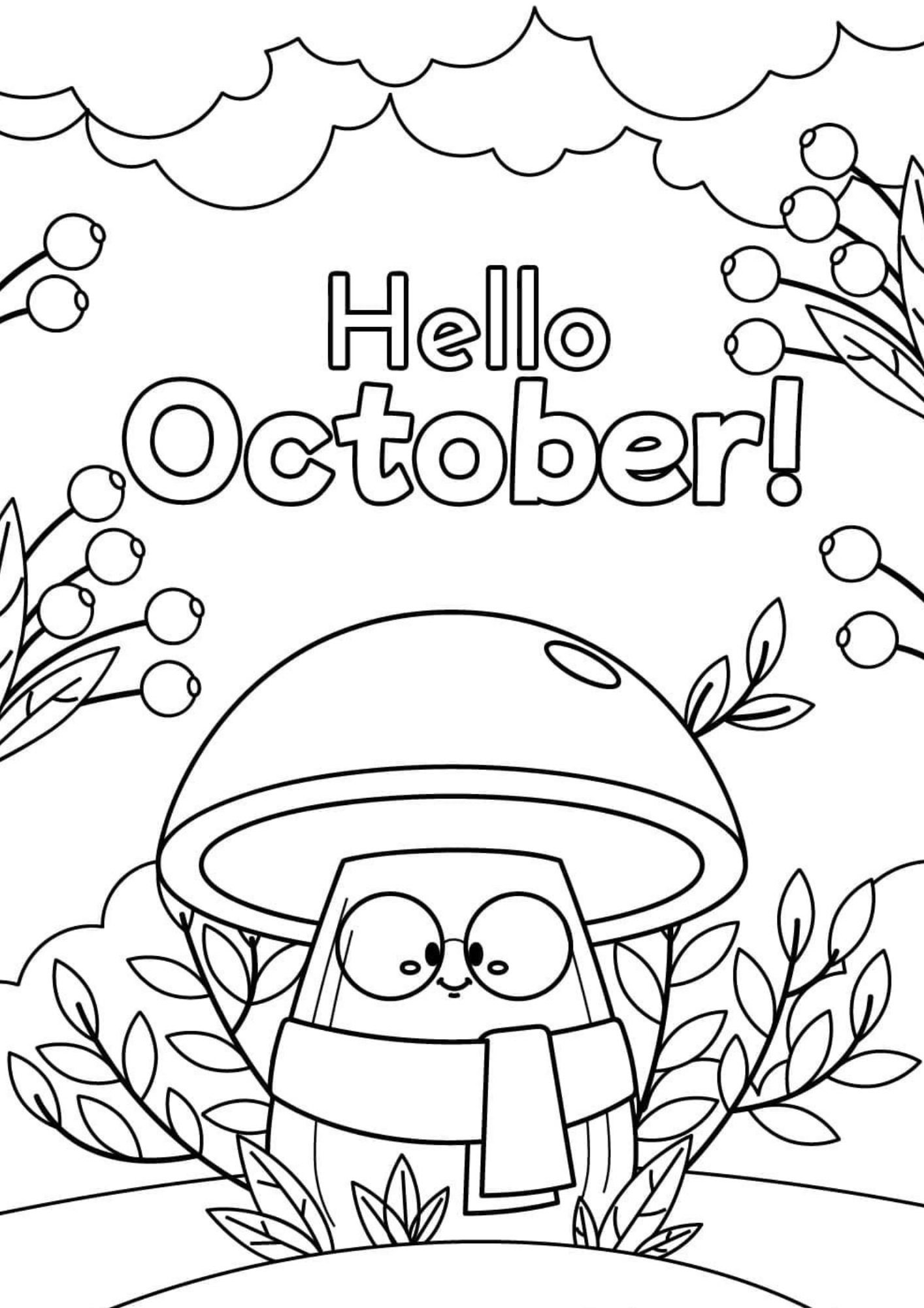 50 October Coloring Pages | Fun Fall & Halloween Printables