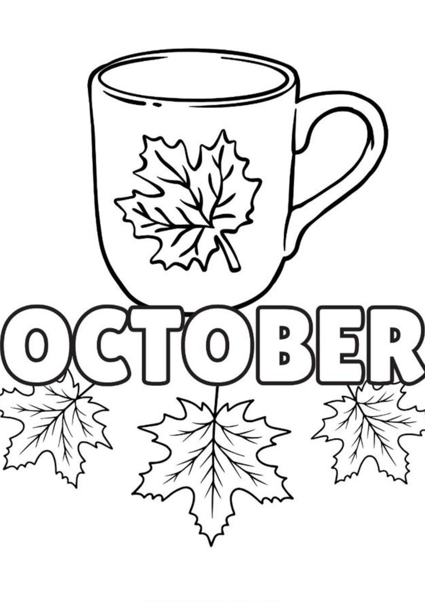 50 October Coloring Pages | Fun Fall & Halloween Printables