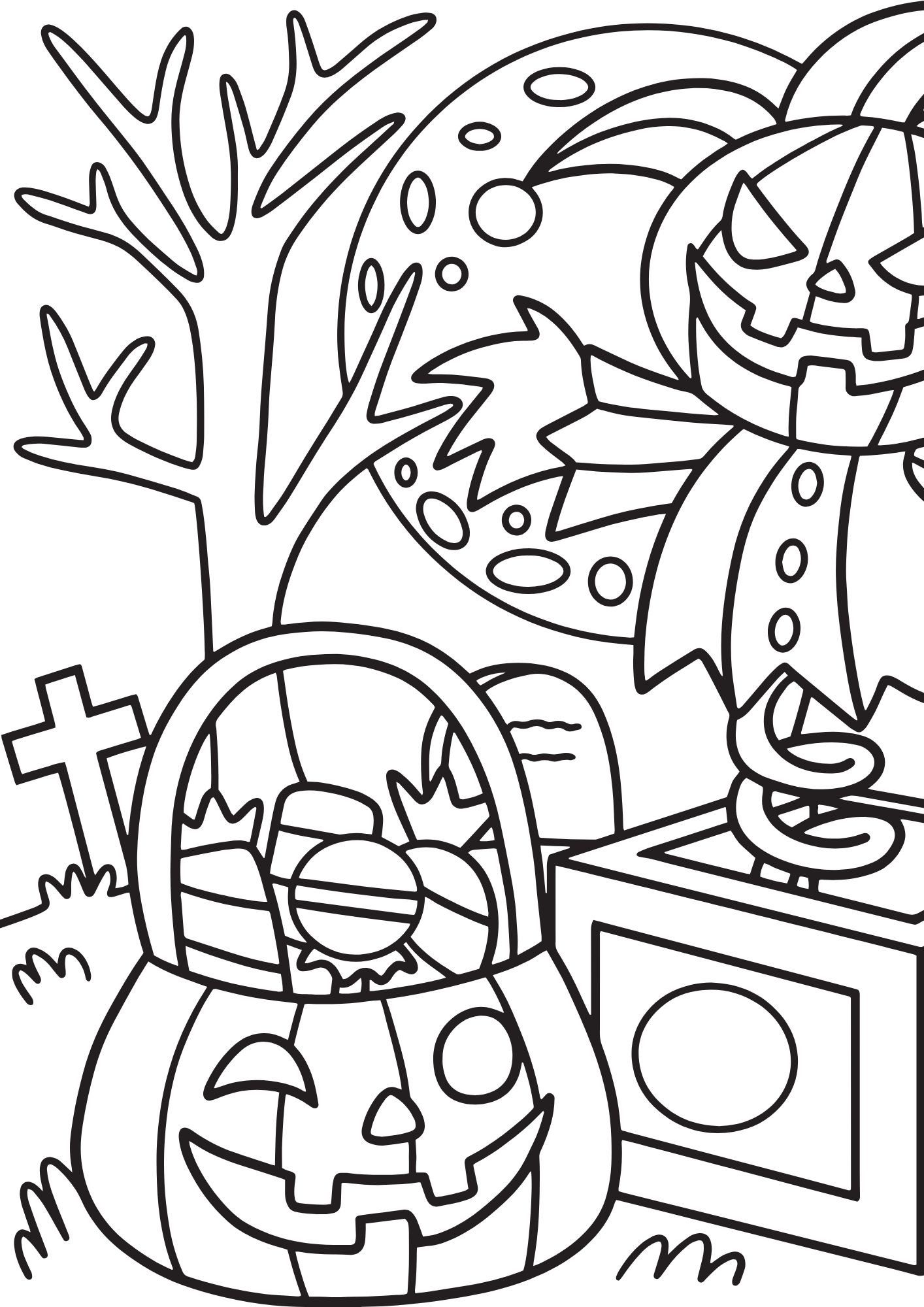 30 Amazing Halloween Printable Coloring Pages for All Ages