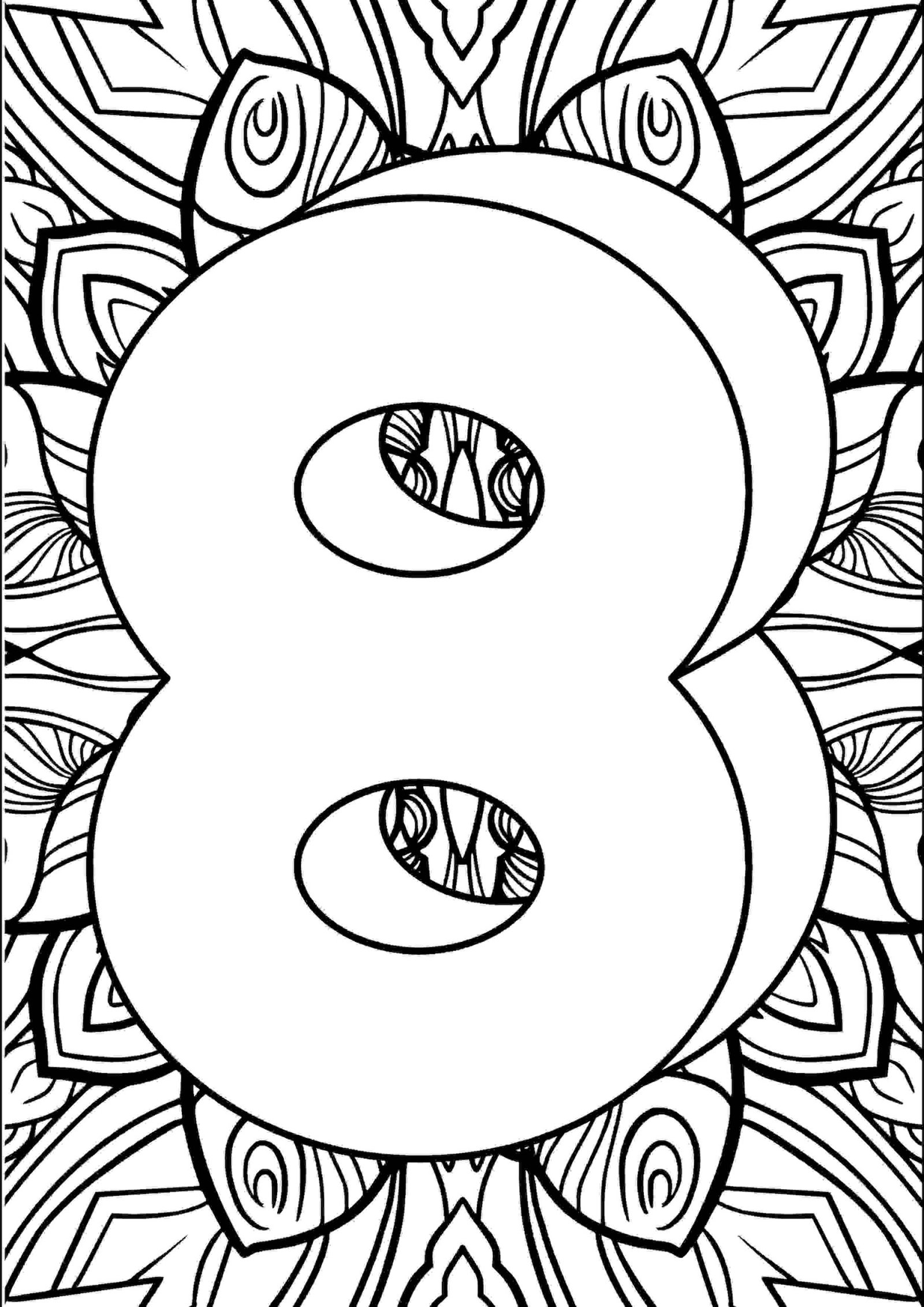 20 Free Printable Number Coloring Pages for Kids Learning