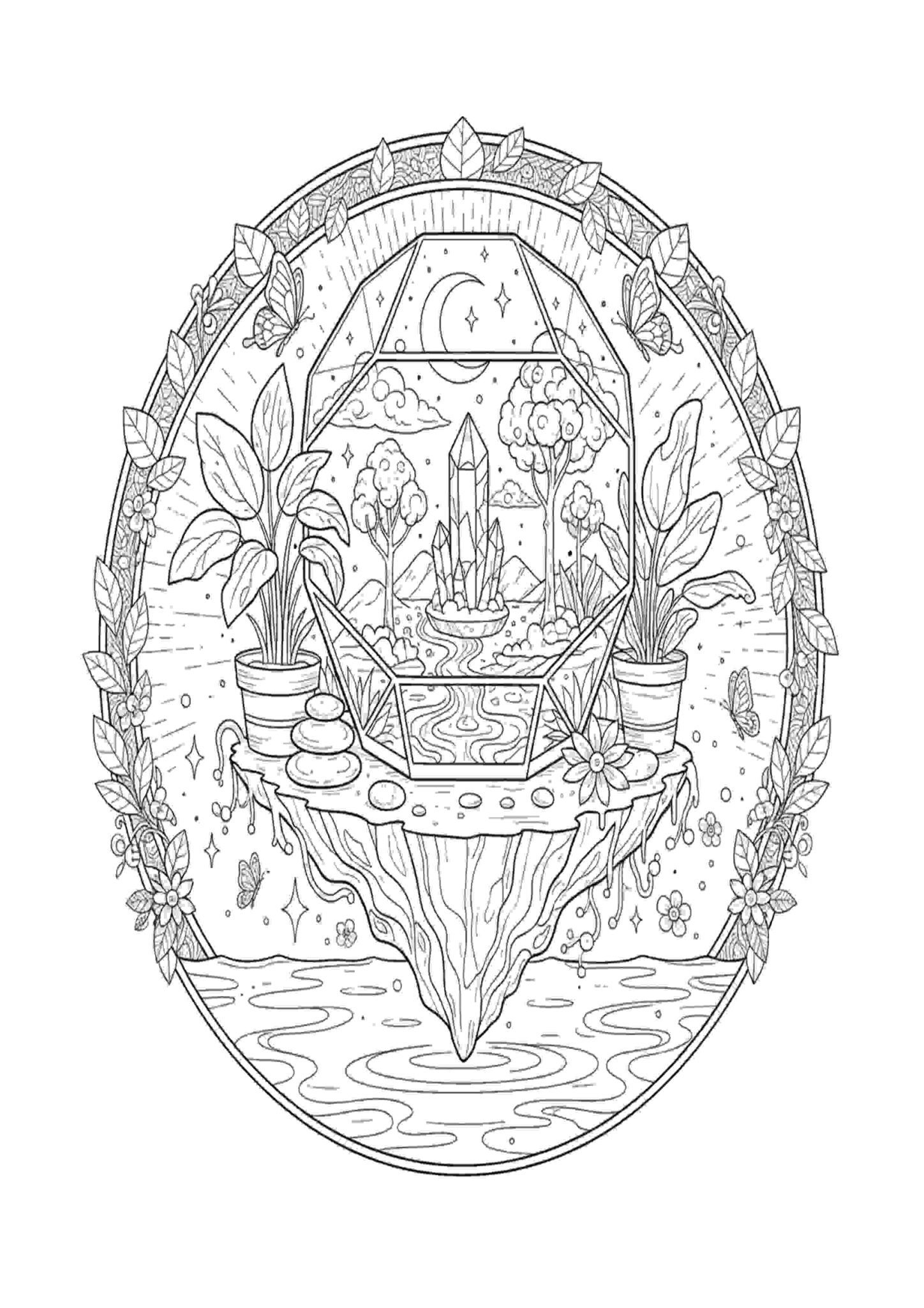 20 Free Printable Aesthetic Coloring Pages for All Ages