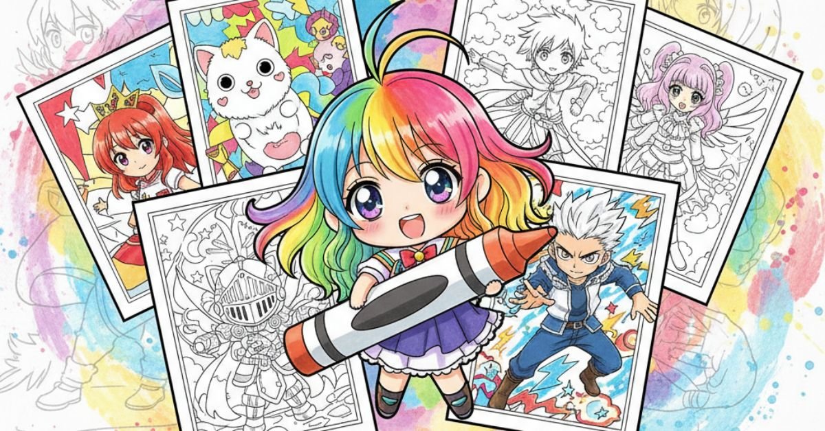 Anime Coloring Pages | Free Printable Fun for Kids and Fans