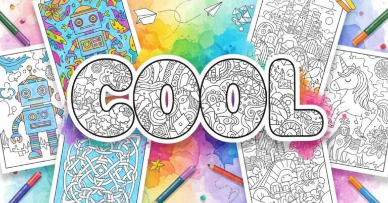 20 Cool Coloring Pages Fun and Creative Printables
