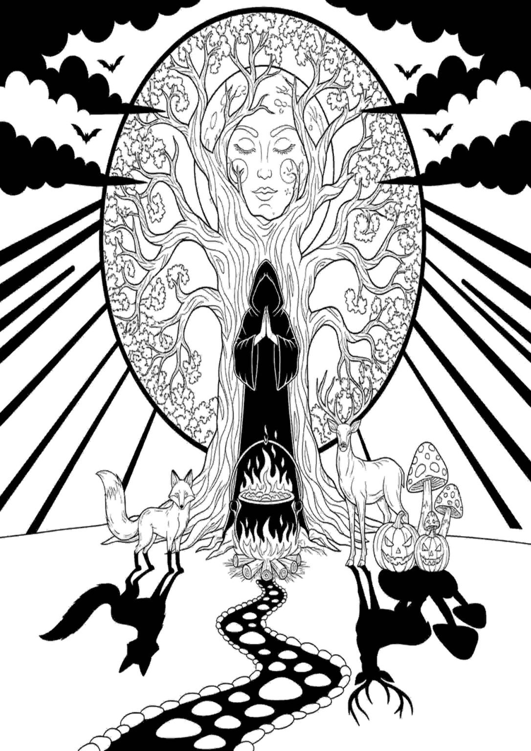 20 Free Printable Shadow Coloring Pages for Kids and Adults