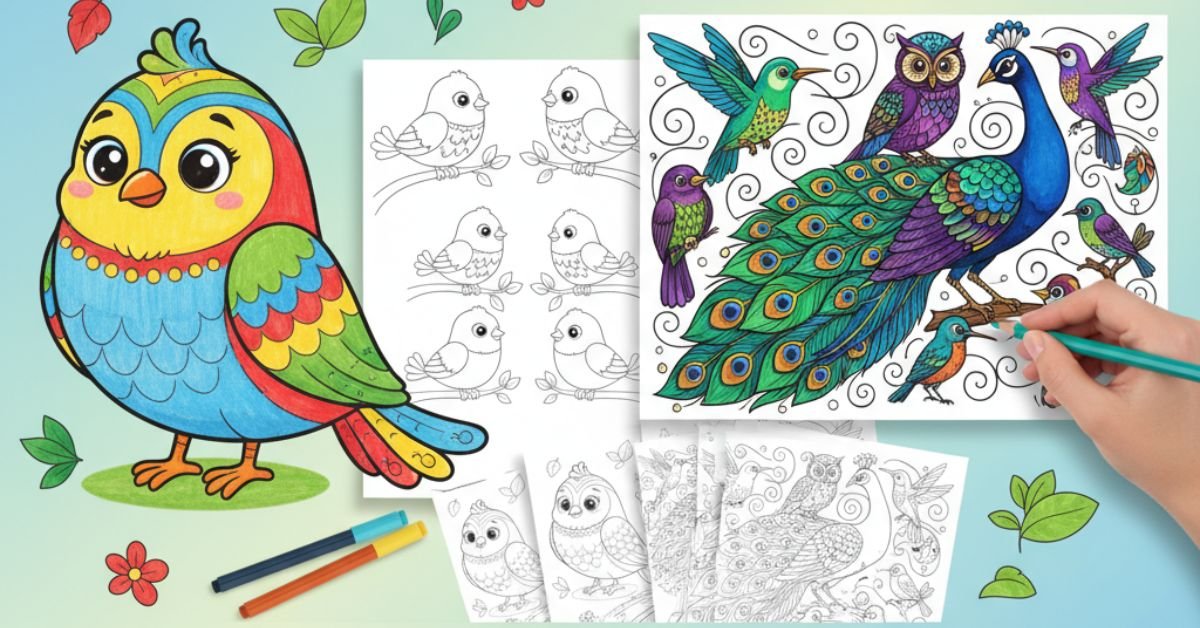 20 Free Printable Aesthetic Coloring Pages for All Ages
