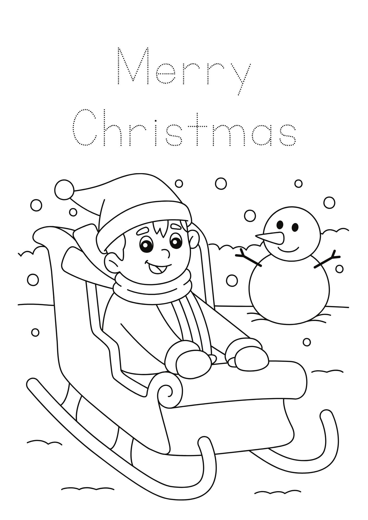 30 Free Printable December Coloring Pages for Kids and Adults