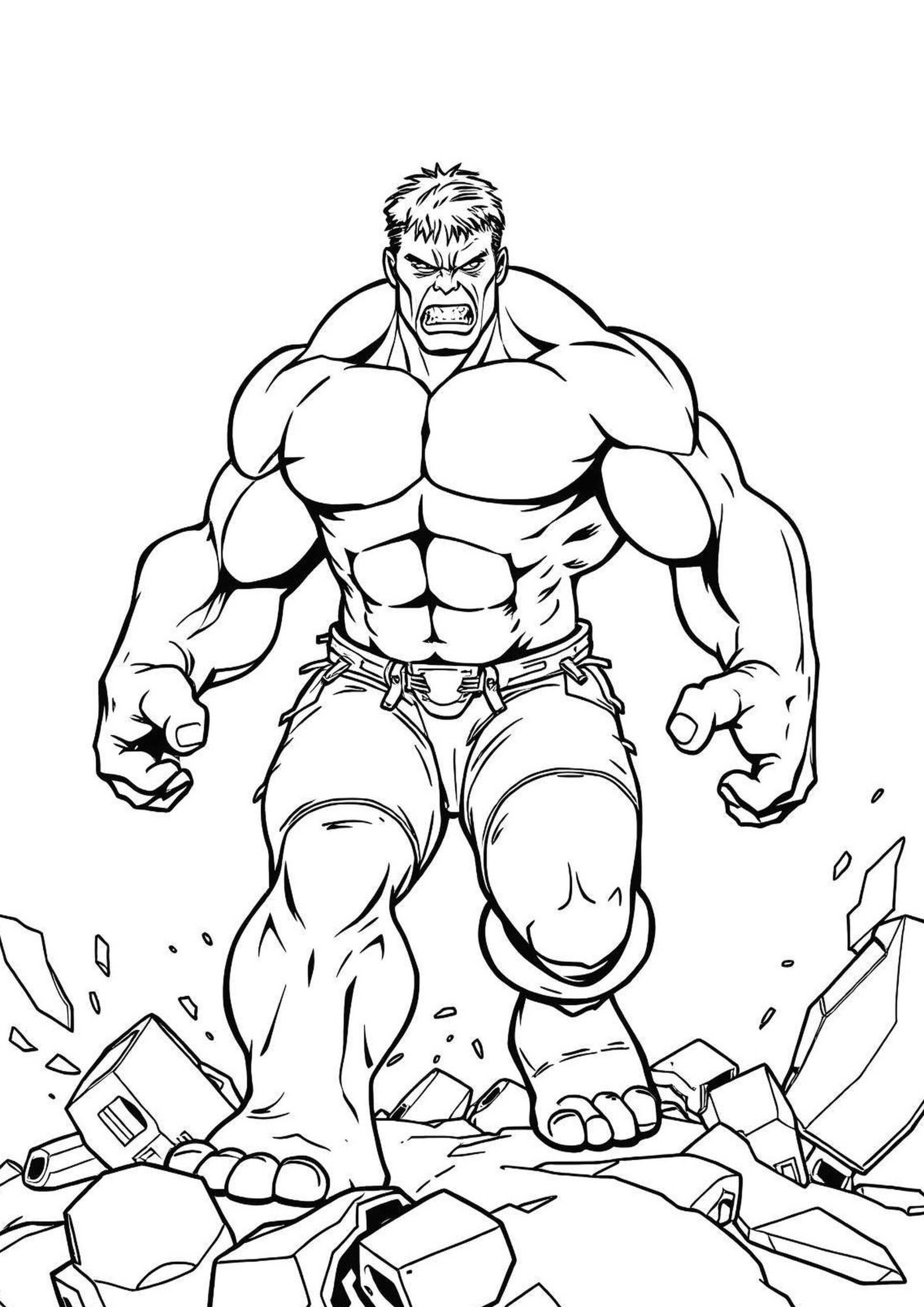 20 Free Printable Hulk Colouring Pages for Kids and Fans