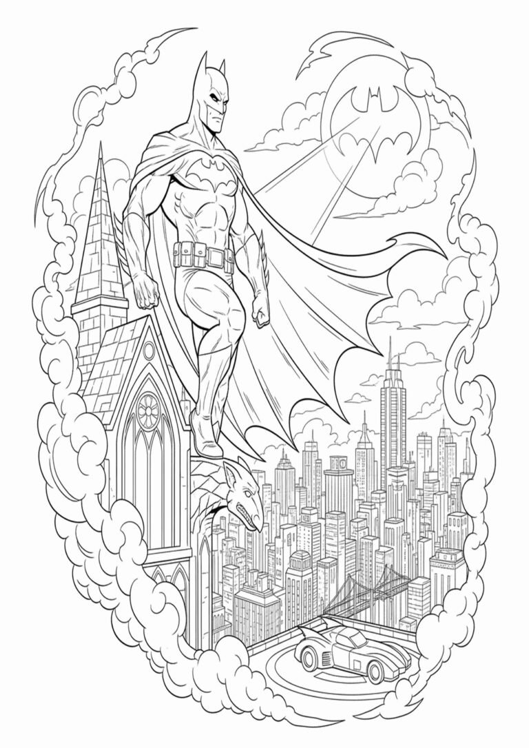 20 Free Printable Batman Coloring Pages for Kids and Fans