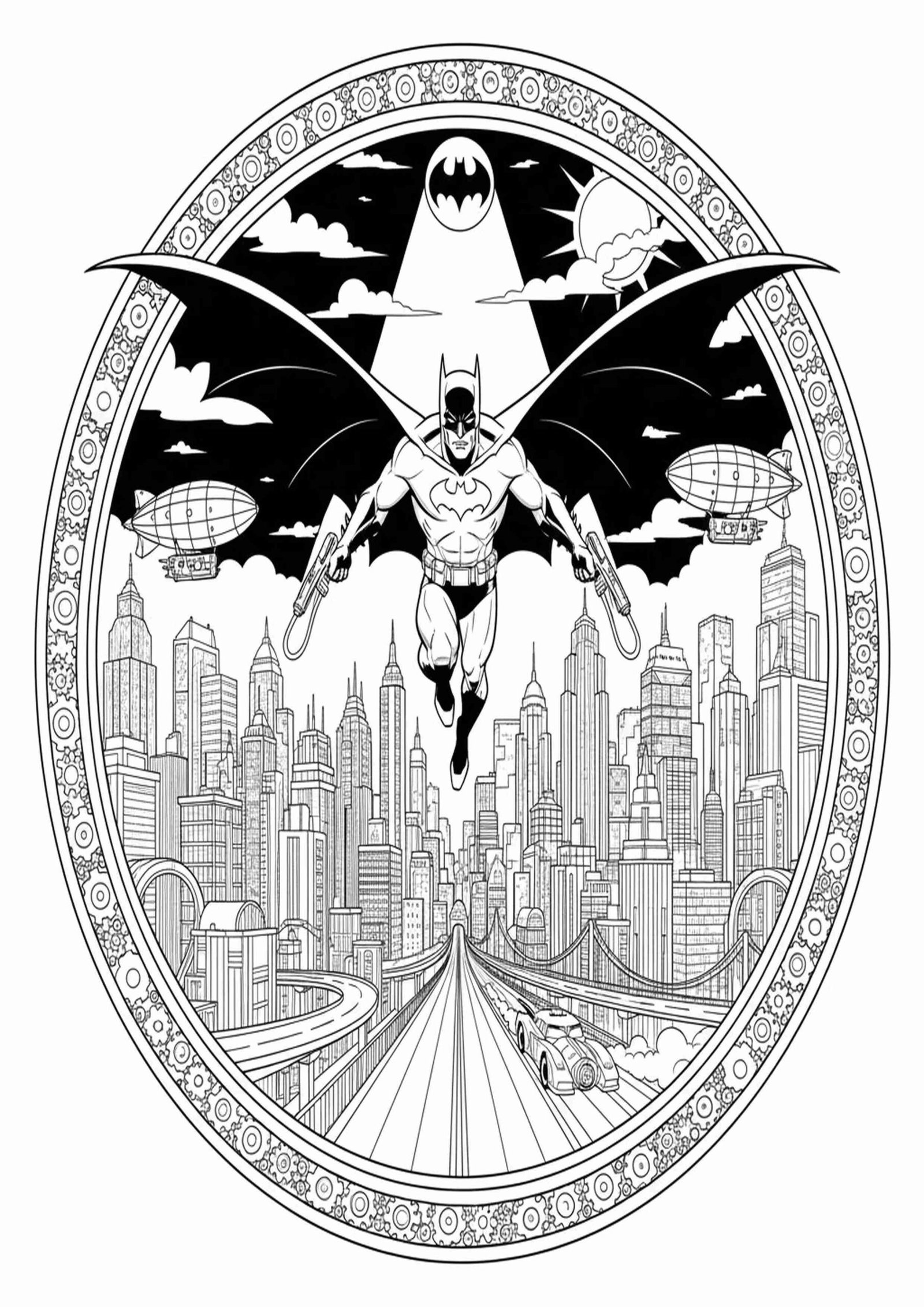 20 Free Printable Batman Coloring Pages for Kids and Fans