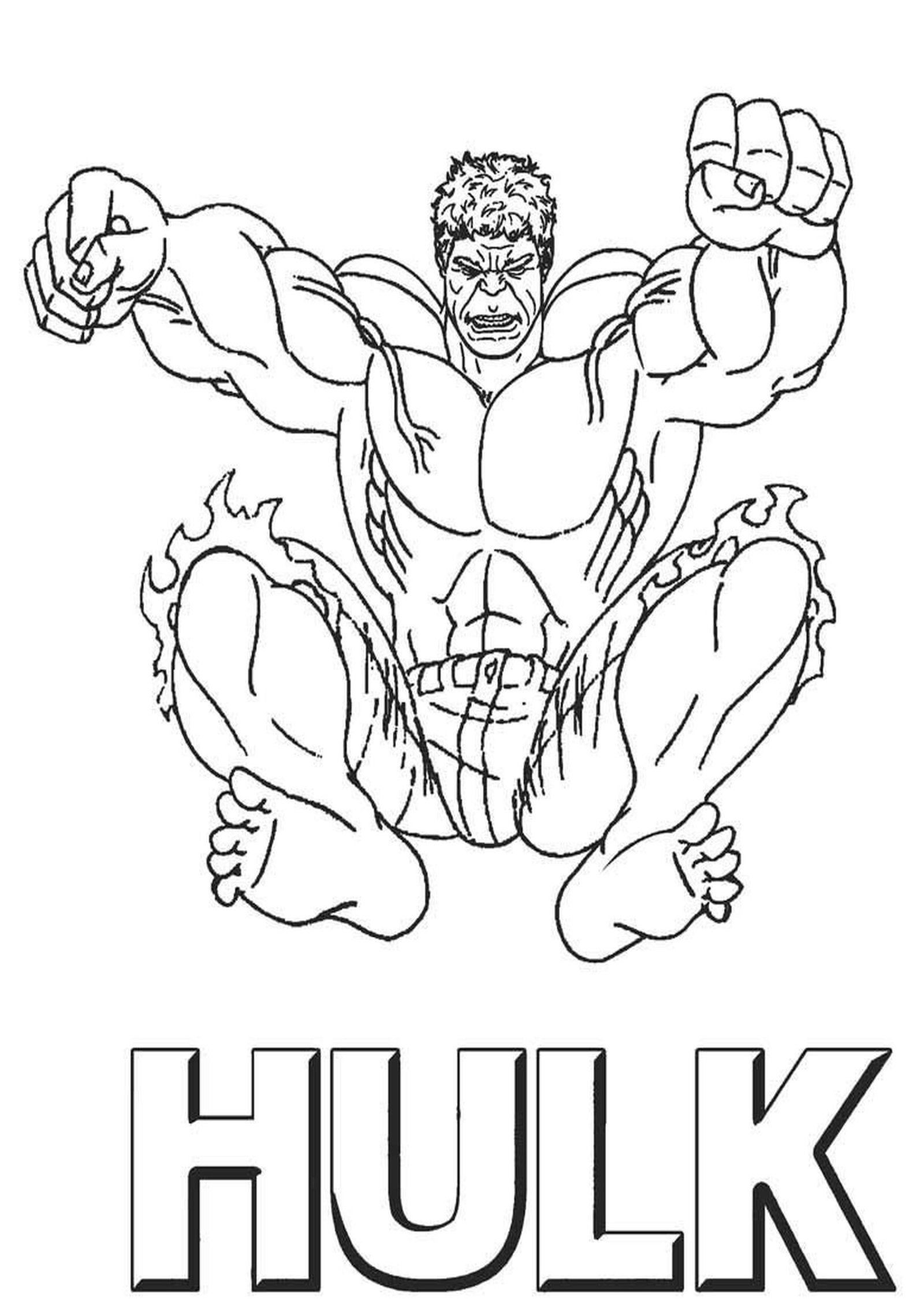 20 Free Printable Hulk Colouring Pages for Kids and Fans
