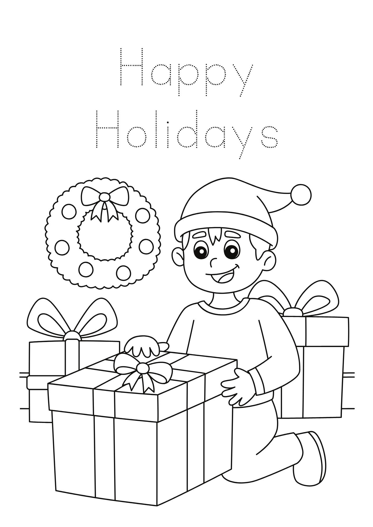 30 Free Printable December Coloring Pages for Kids and Adults
