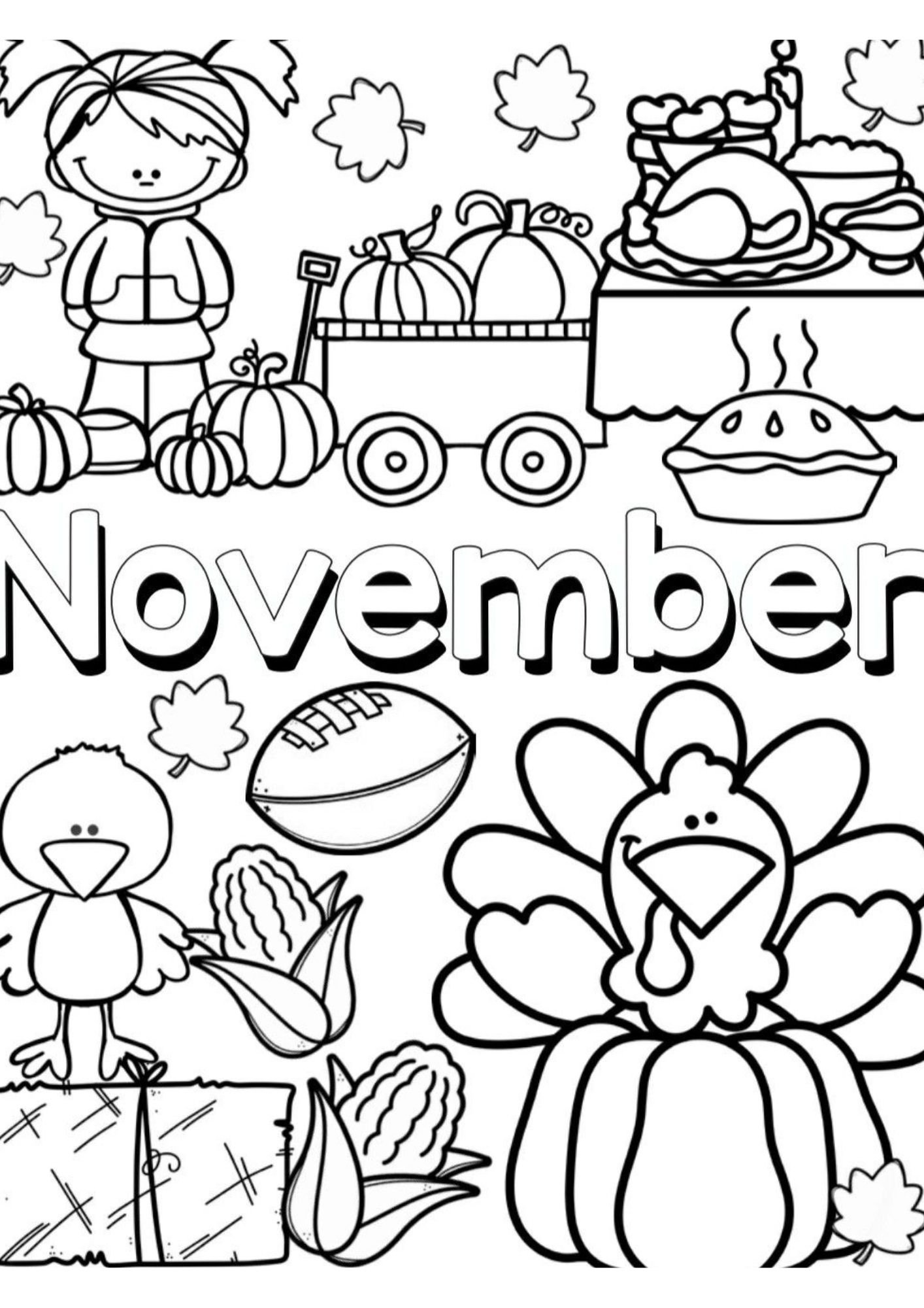 50 November Coloring Pages Free Printable Sheets for Kids
