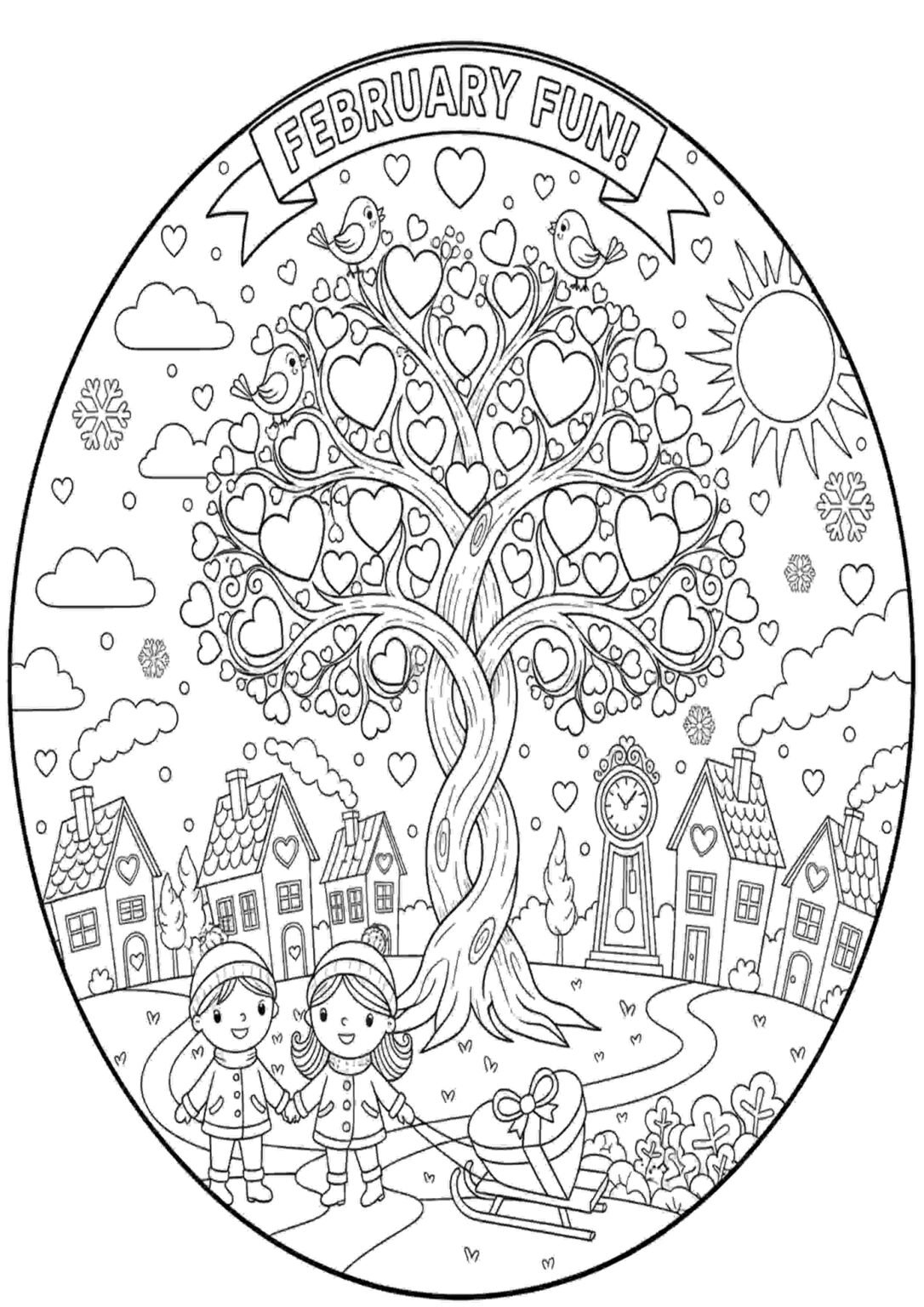 20 February Coloring Pages – Free Printable Winter Fun
