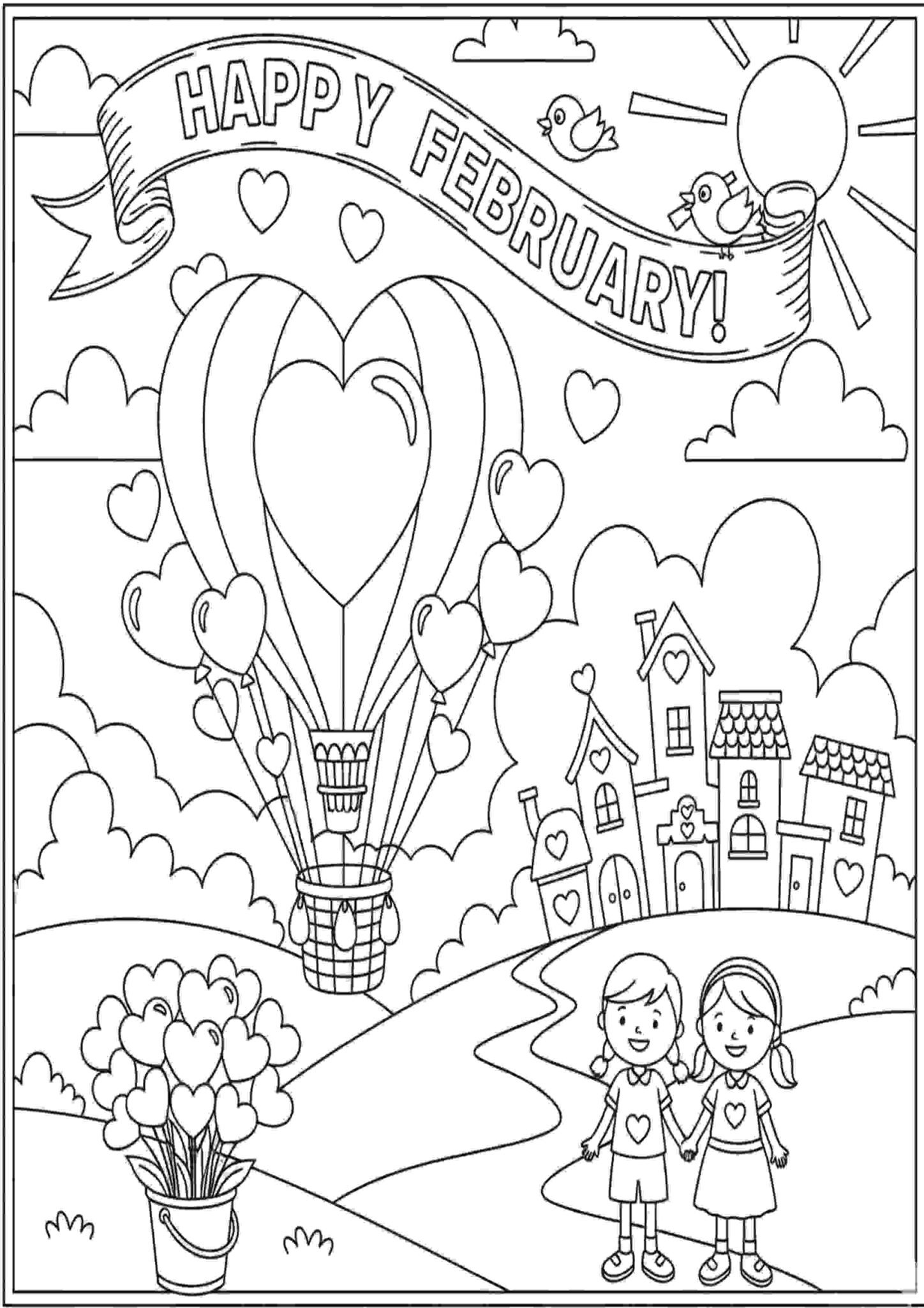 20 February Coloring Pages – Free Printable Winter Fun