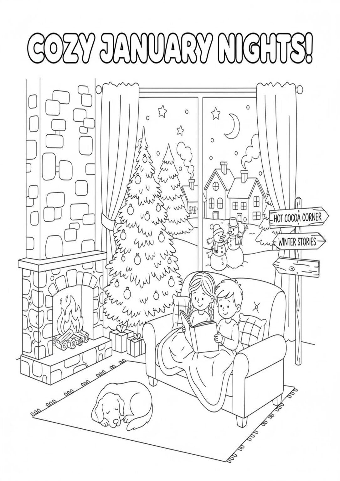 20 January Coloring Pages | Fun Winter Designs to Color