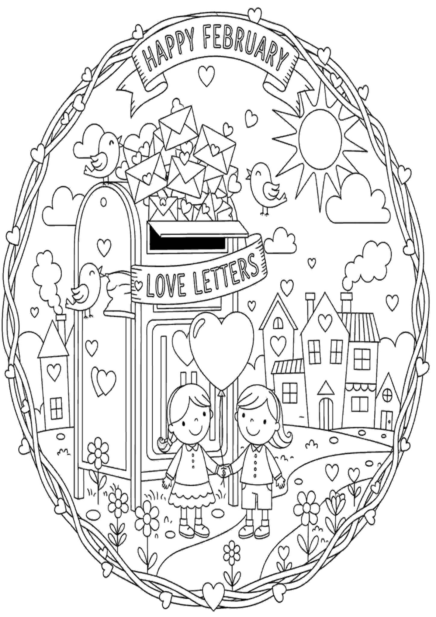 20 February Coloring Pages – Free Printable Winter Fun